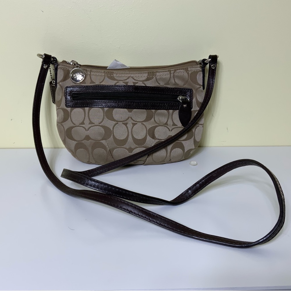 Coach Signature Pleated Swing Pack Crossbody Small Bag - Gem